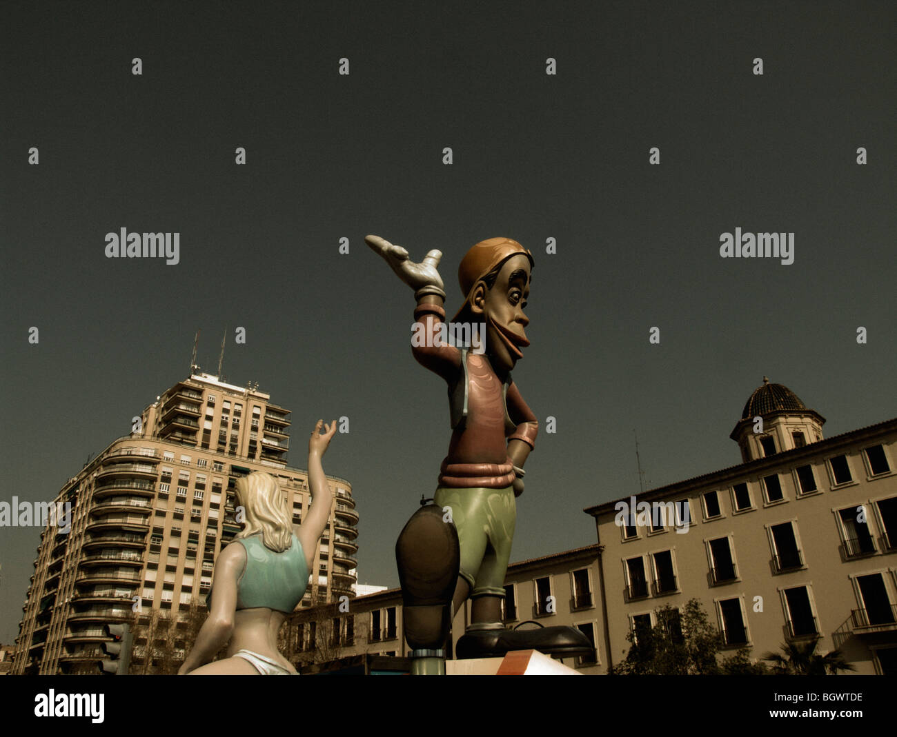 "Ninots". Sculptures to be burned in "Les Falles" (in Valencian) aka ...