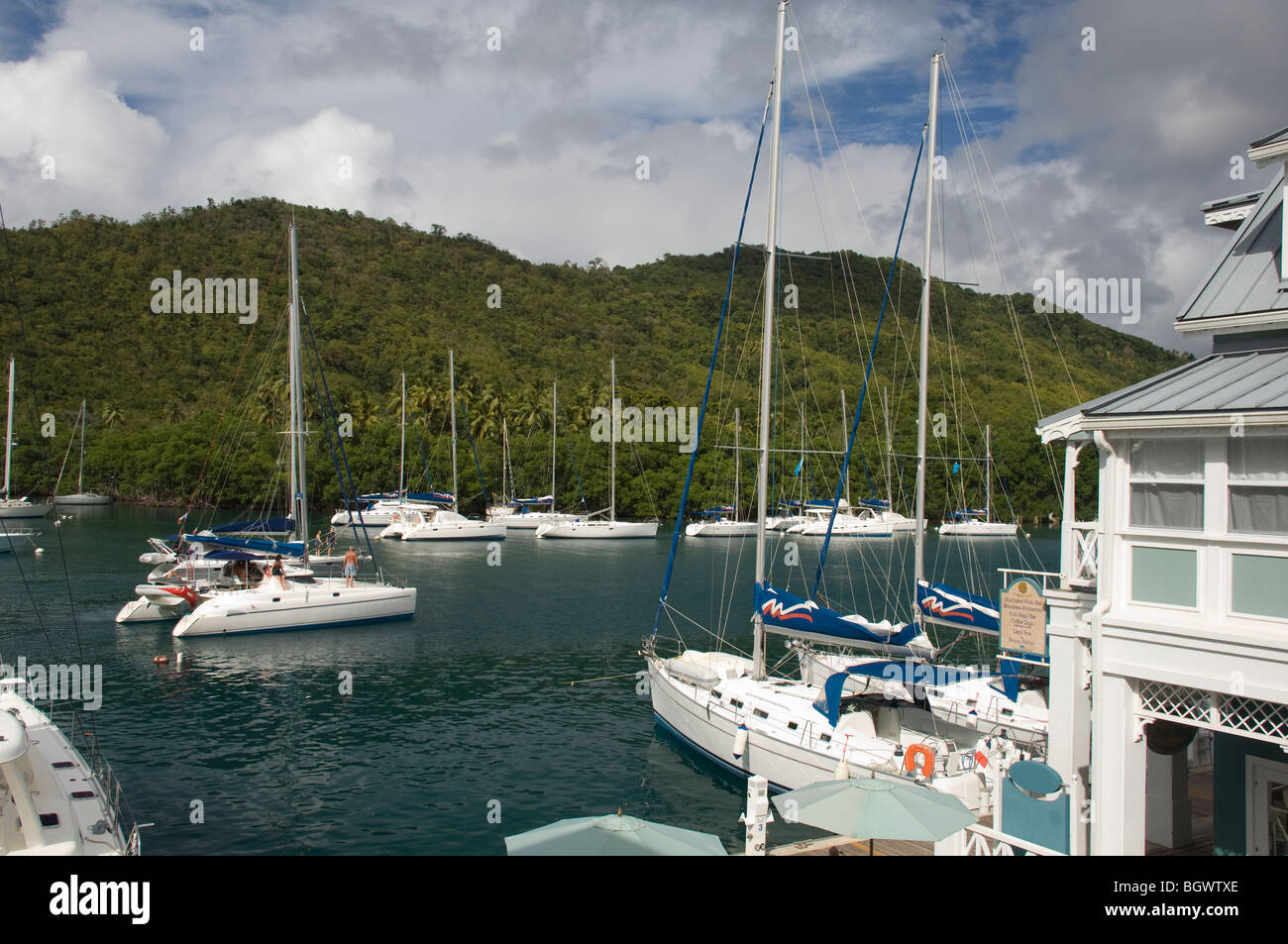 Marigot bay st lucia caribbean hi-res stock photography and images - Alamy