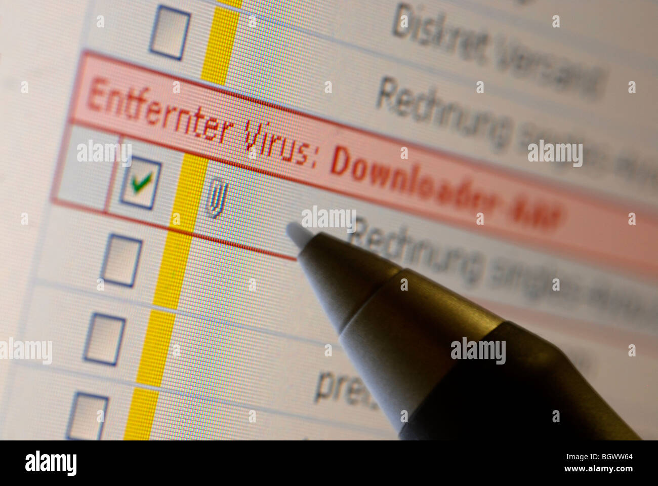 Removed Computer Virus Stock Photo - Alamy