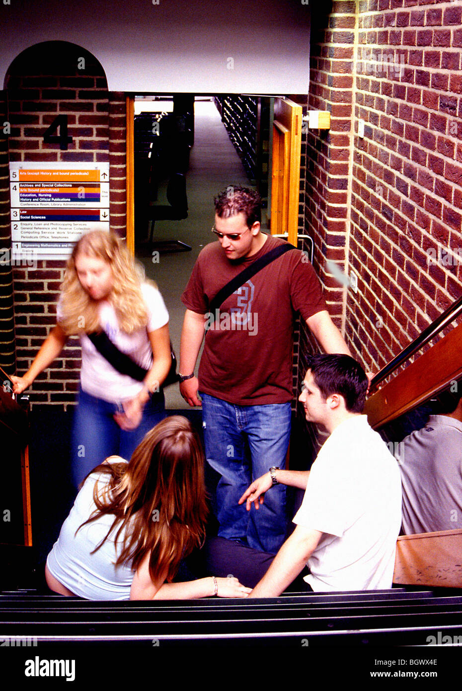 four students at university Stock Photo - Alamy