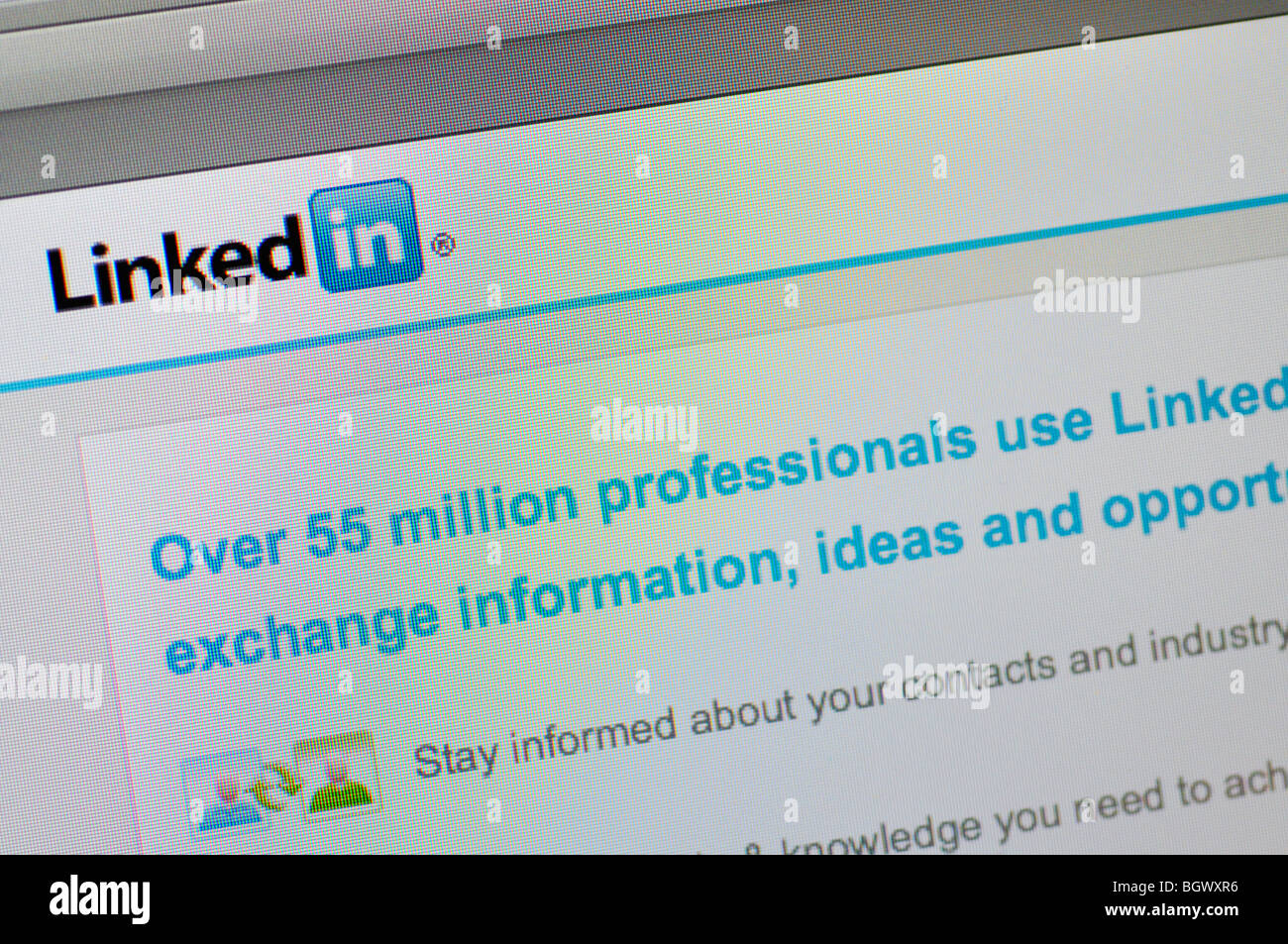 Linkedin website screenshot hi-res stock photography and images - Alamy