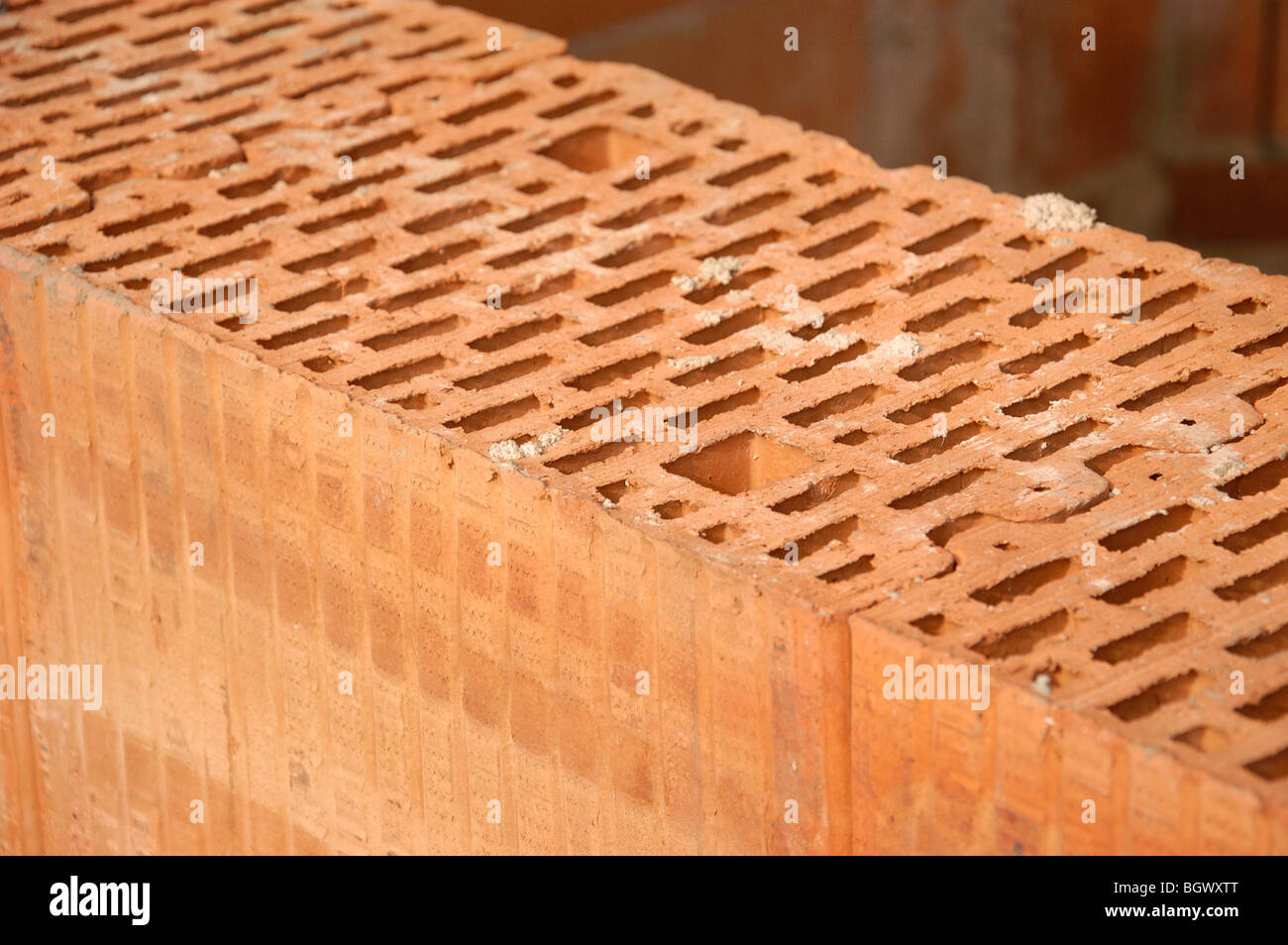 Bricks at a construction site Stock Photo - Alamy