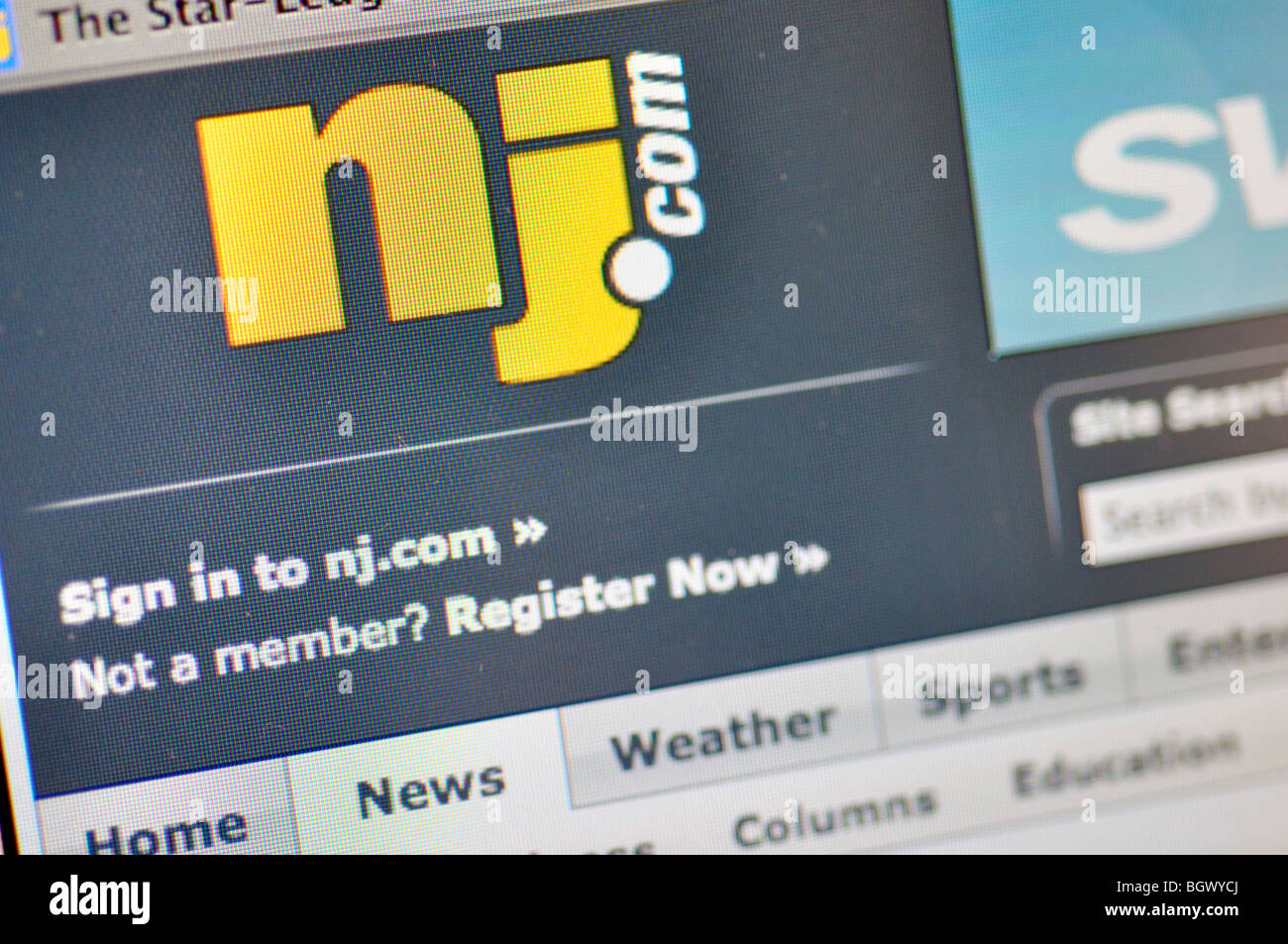 NJ news website Stock Photo - Alamy