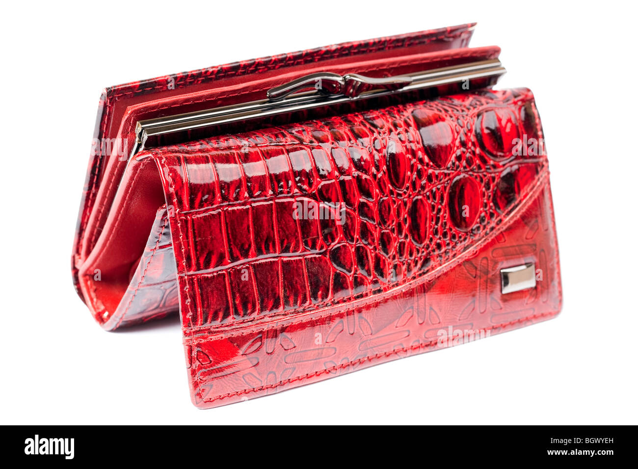 Red shiny leather hi-res stock photography and images - Alamy