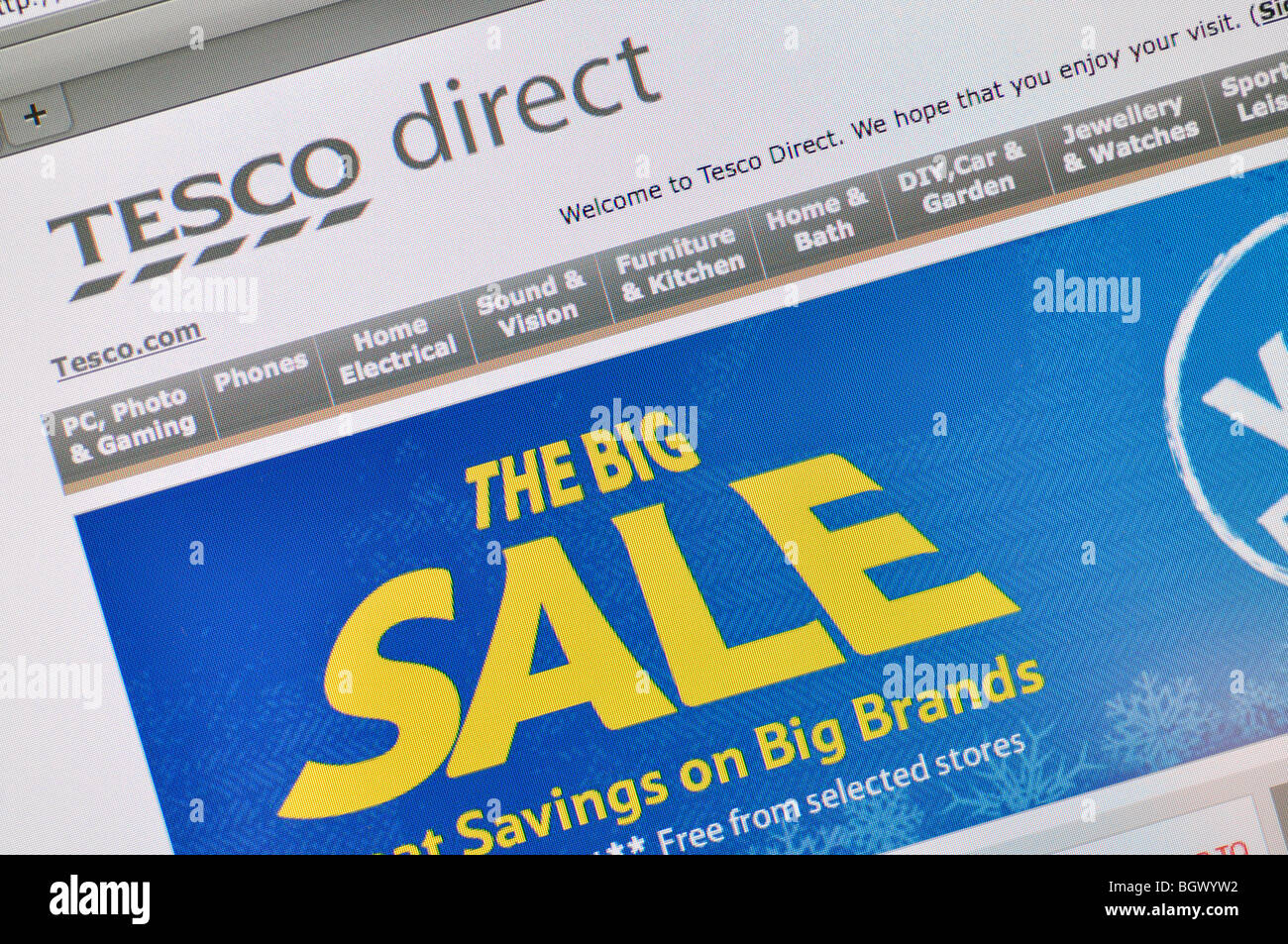 Tesco website online shopping web site screenshot screen shot hi-res ...