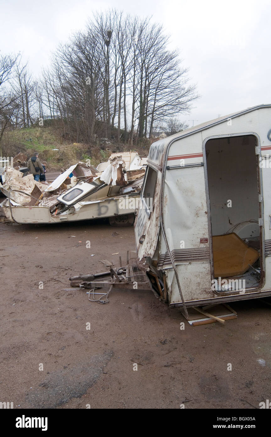 caravan caravans smashed up old vans camping camper campervans camp ...