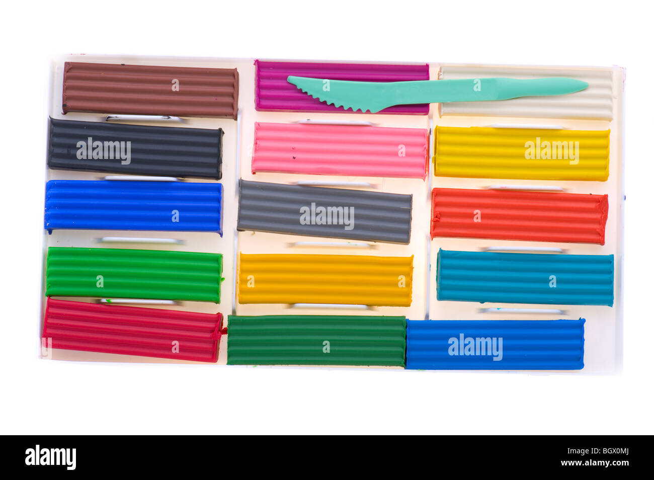 object on white - education tool plasticine Stock Photo - Alamy