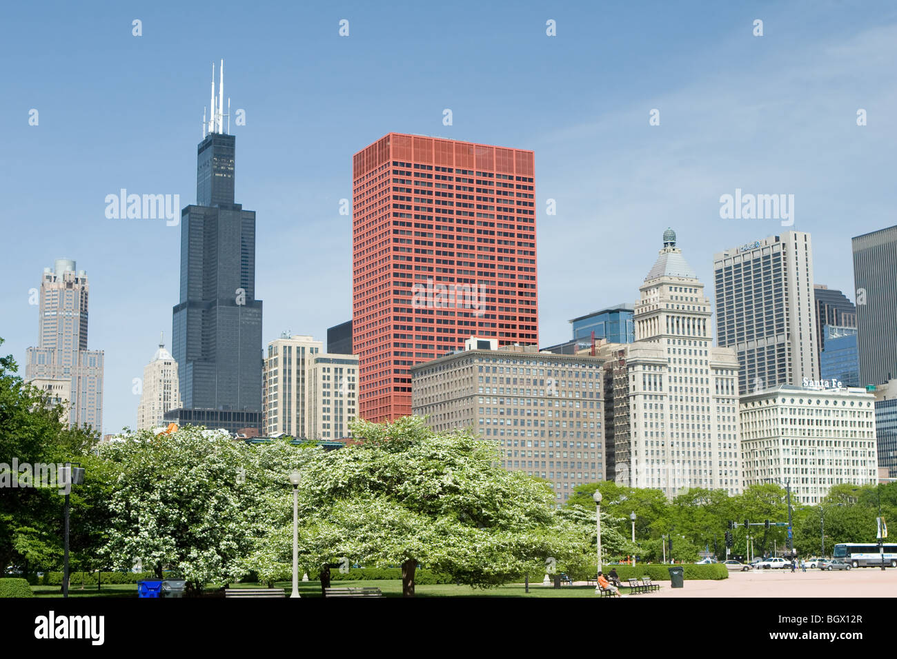 Sears tower construction hi-res stock photography and images - Alamy