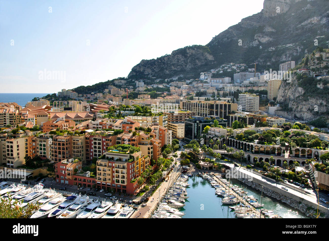 Marina in Fontvieille, Monaco Stock Photo - Alamy