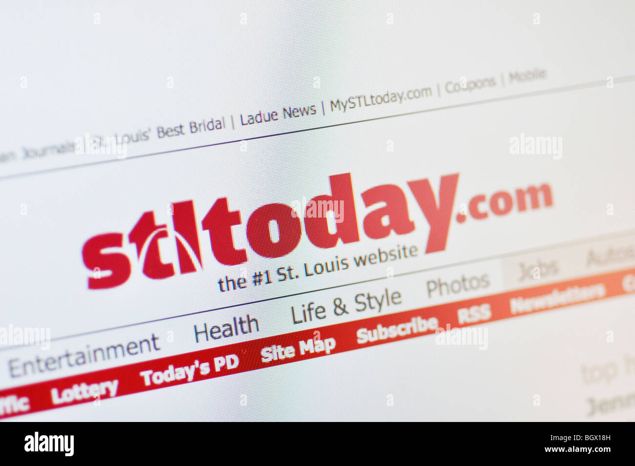St. Louis Today newspaper website Stock Photo - Alamy