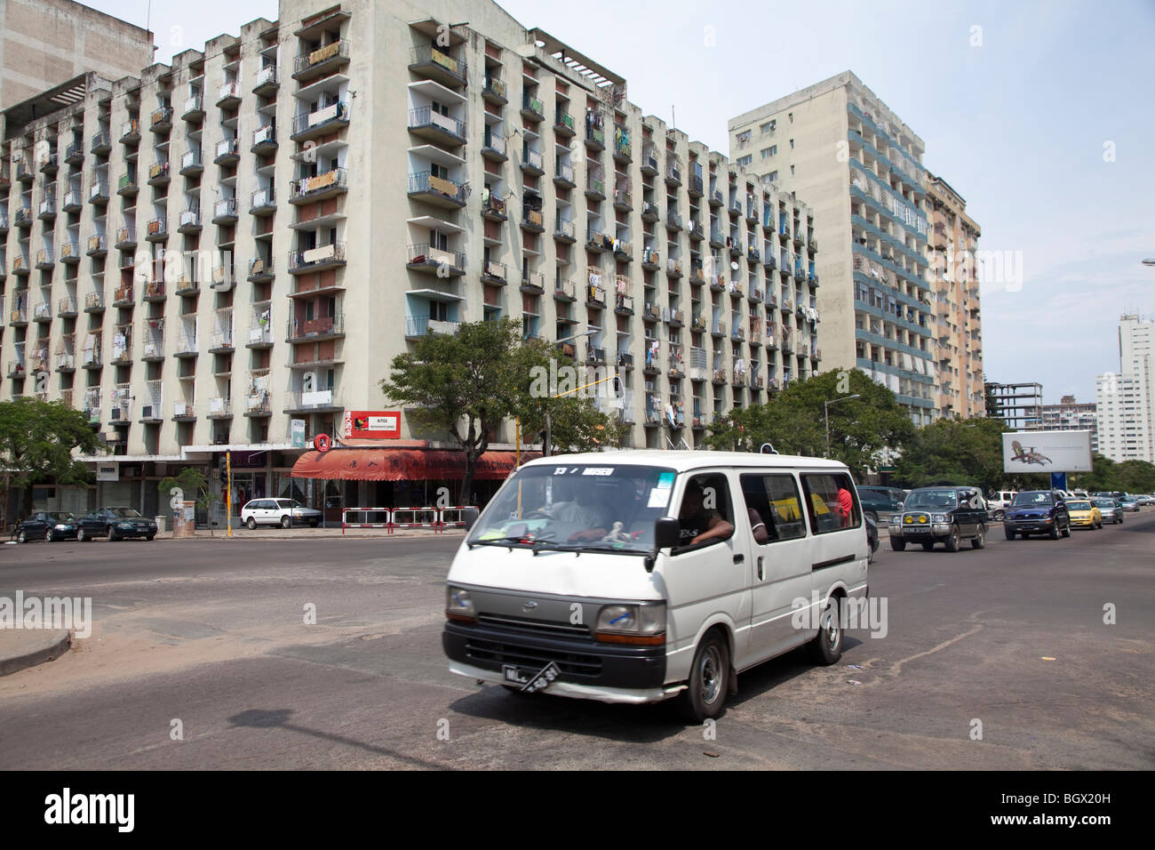 Street in center of Maputo, Mozambique Stock Photo - Alamy