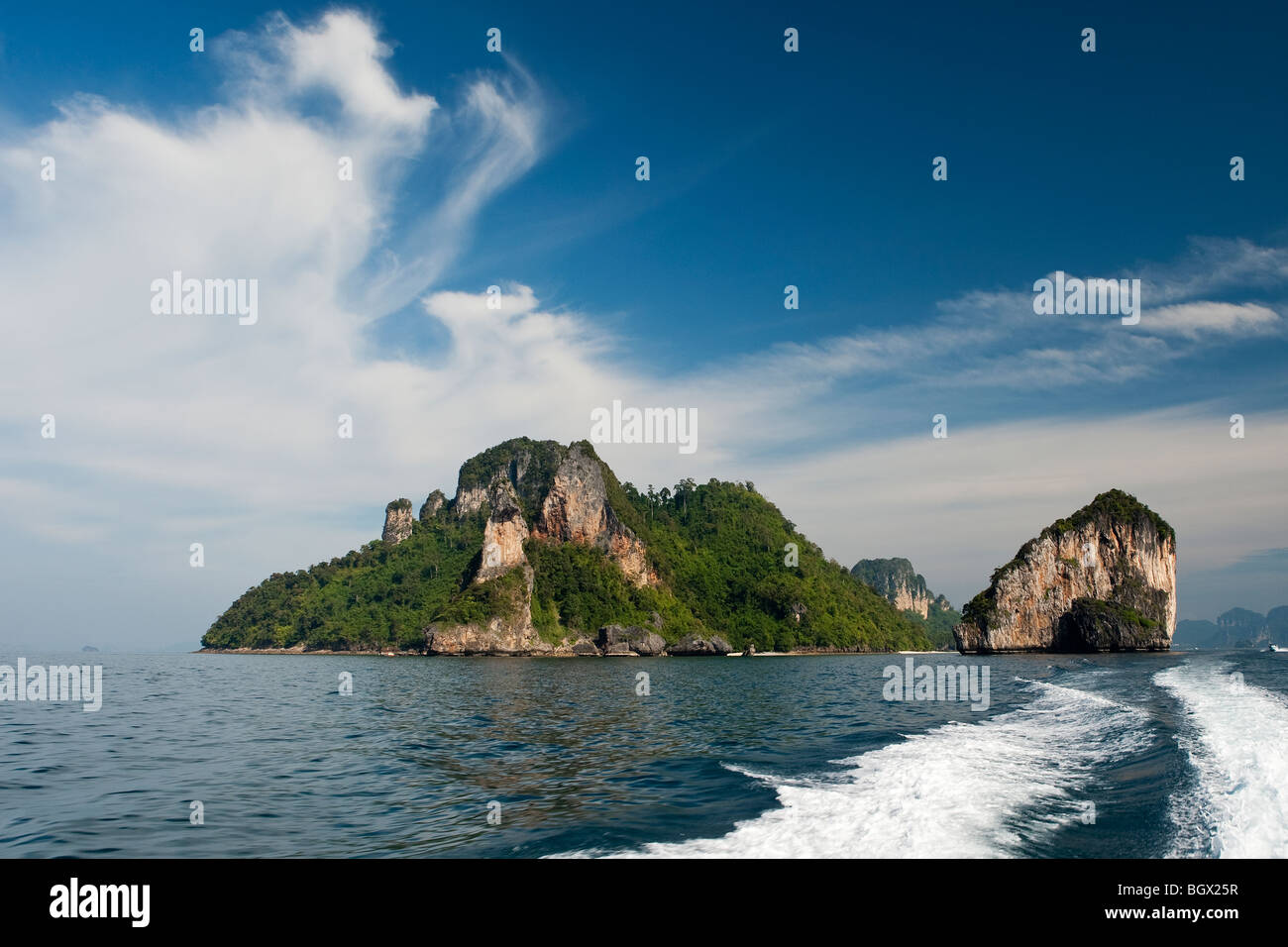 Towering Limestone Stacks, Phangnga Bay, Andaman Coast, Southern ...