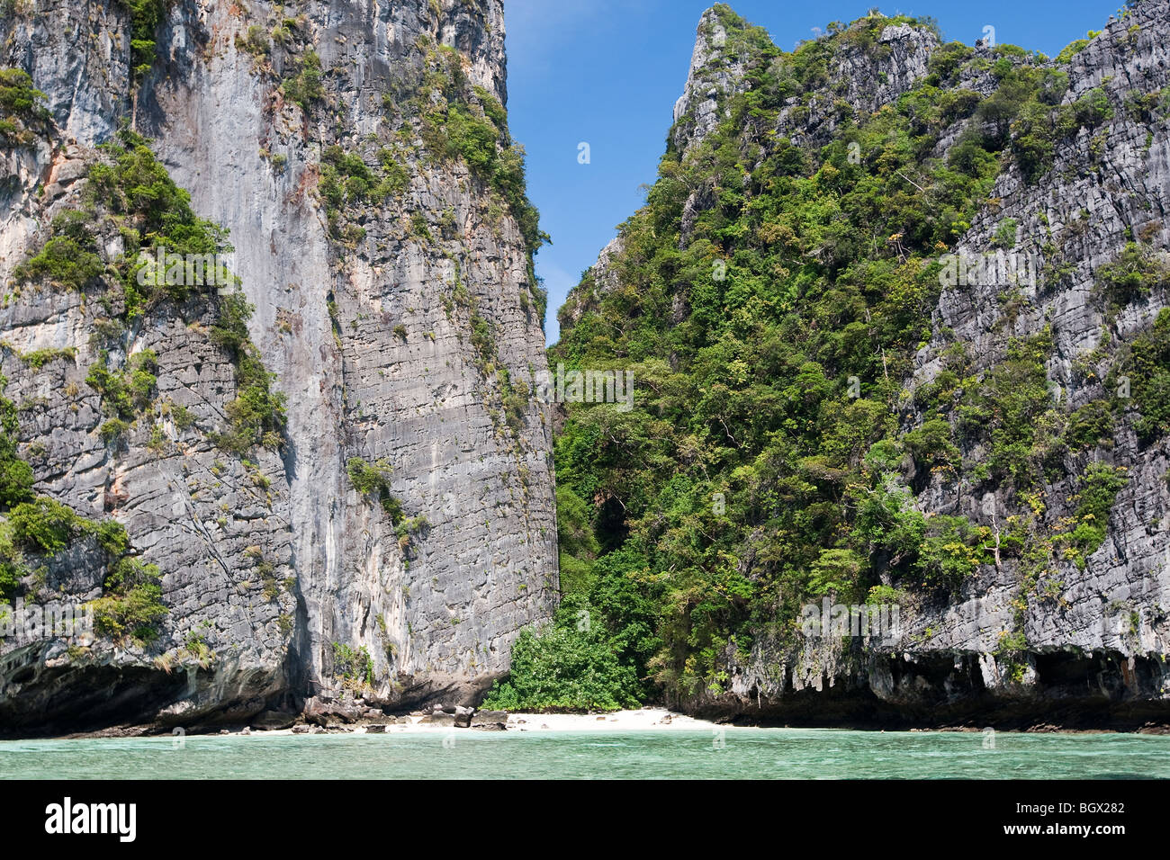 Towering Limestone Stacks, Phangnga Bay, Andaman Coast, Southern ...