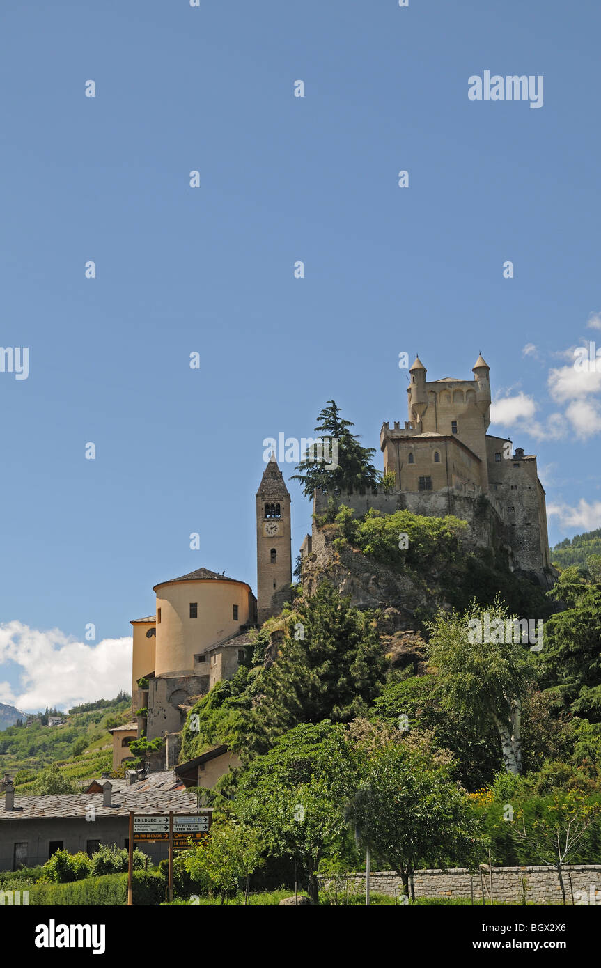 Saint St Pierre Castle Castello Parish Church and square bell tower 4 ...