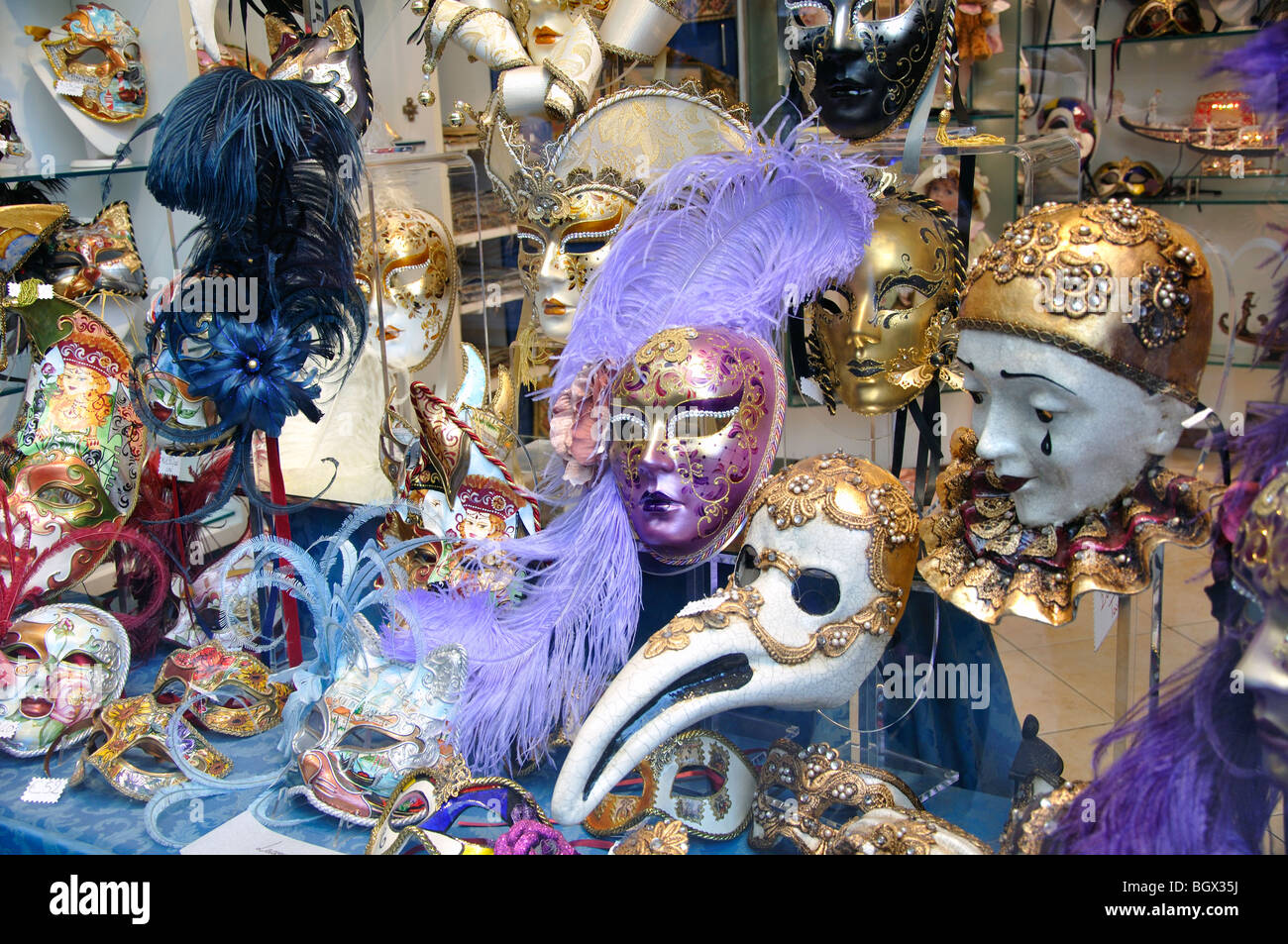 Venetian masks, Venice, Italy Stock Photo - Alamy