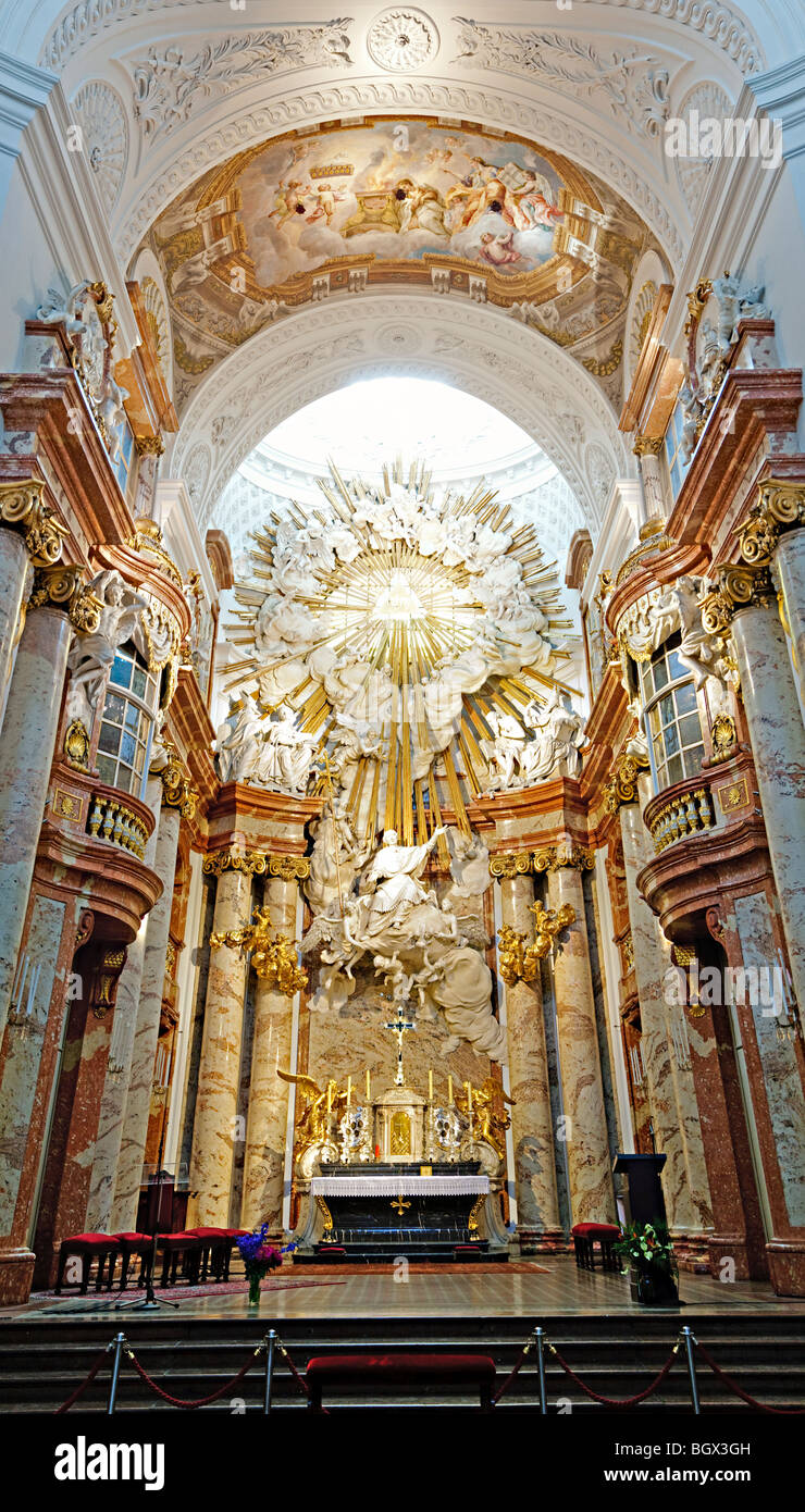 Karlskirche vienna interior hi-res stock photography and images - Alamy