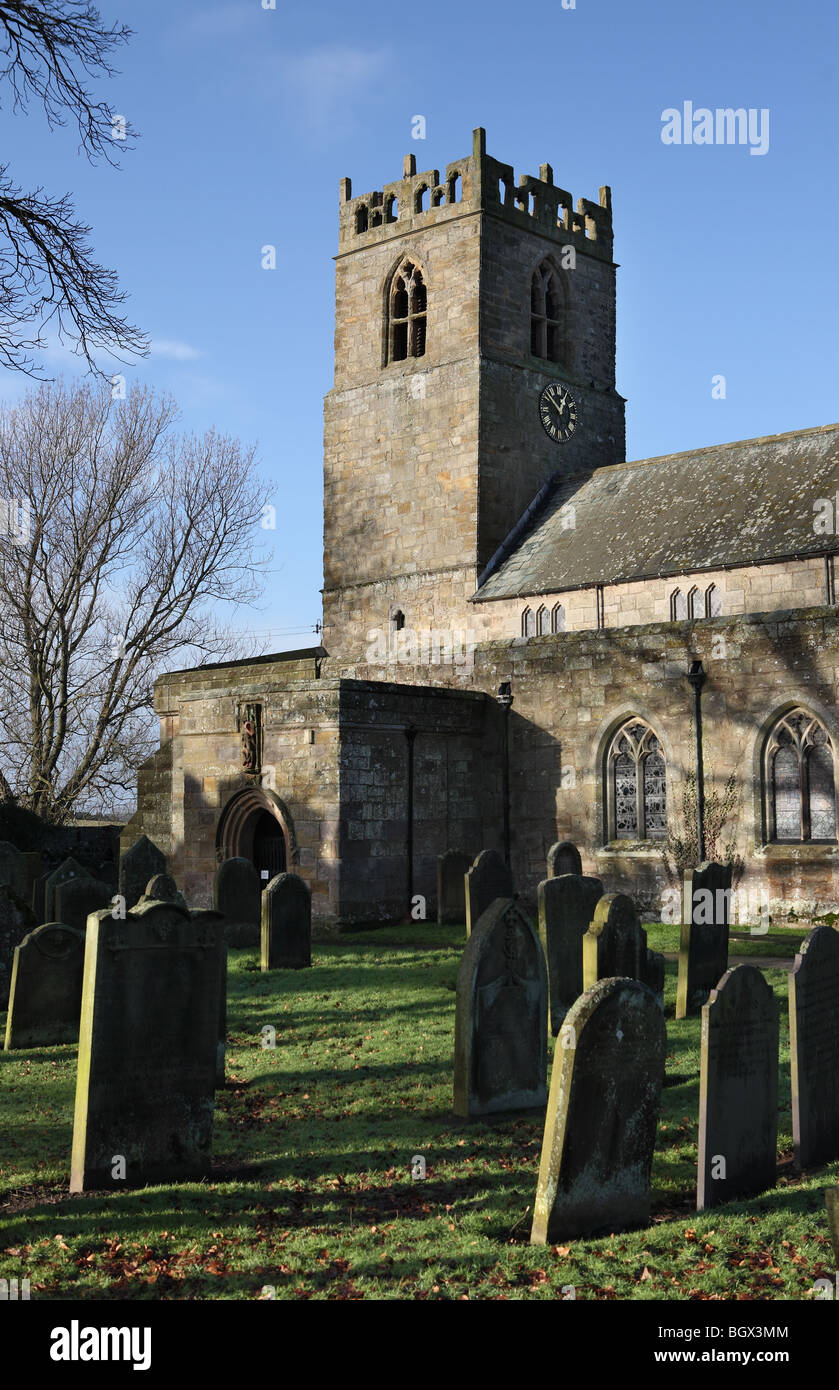 Embleton Holy Trinity church, Northumberland, England, UK Stock Photo ...