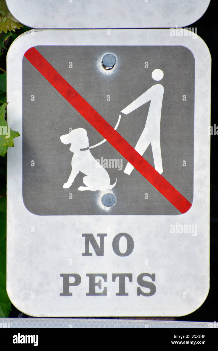 Dog prohibiting sign hi-res stock photography and images - Alamy