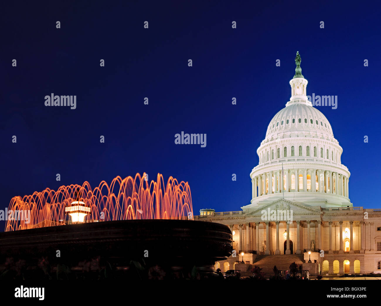 Dome of the front (east side) of the U.S. Capitol Building, Washington ...