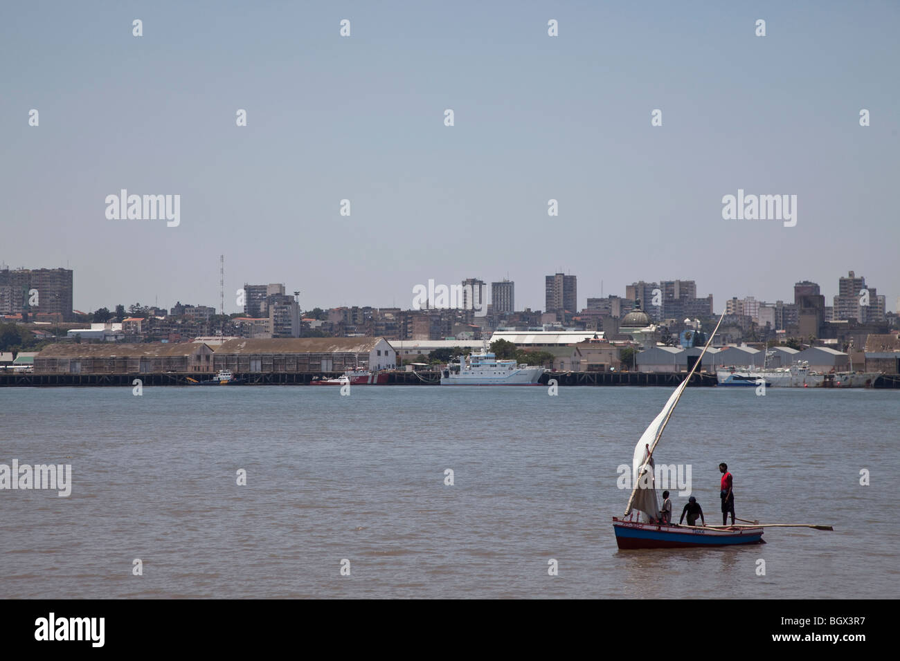 View of Maputo from Catembe Stock Photo - Alamy