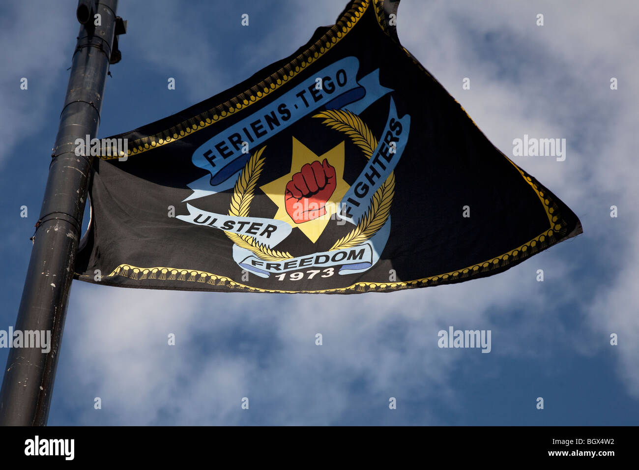 Ulster freedom fighters flag Stock Photo - Alamy