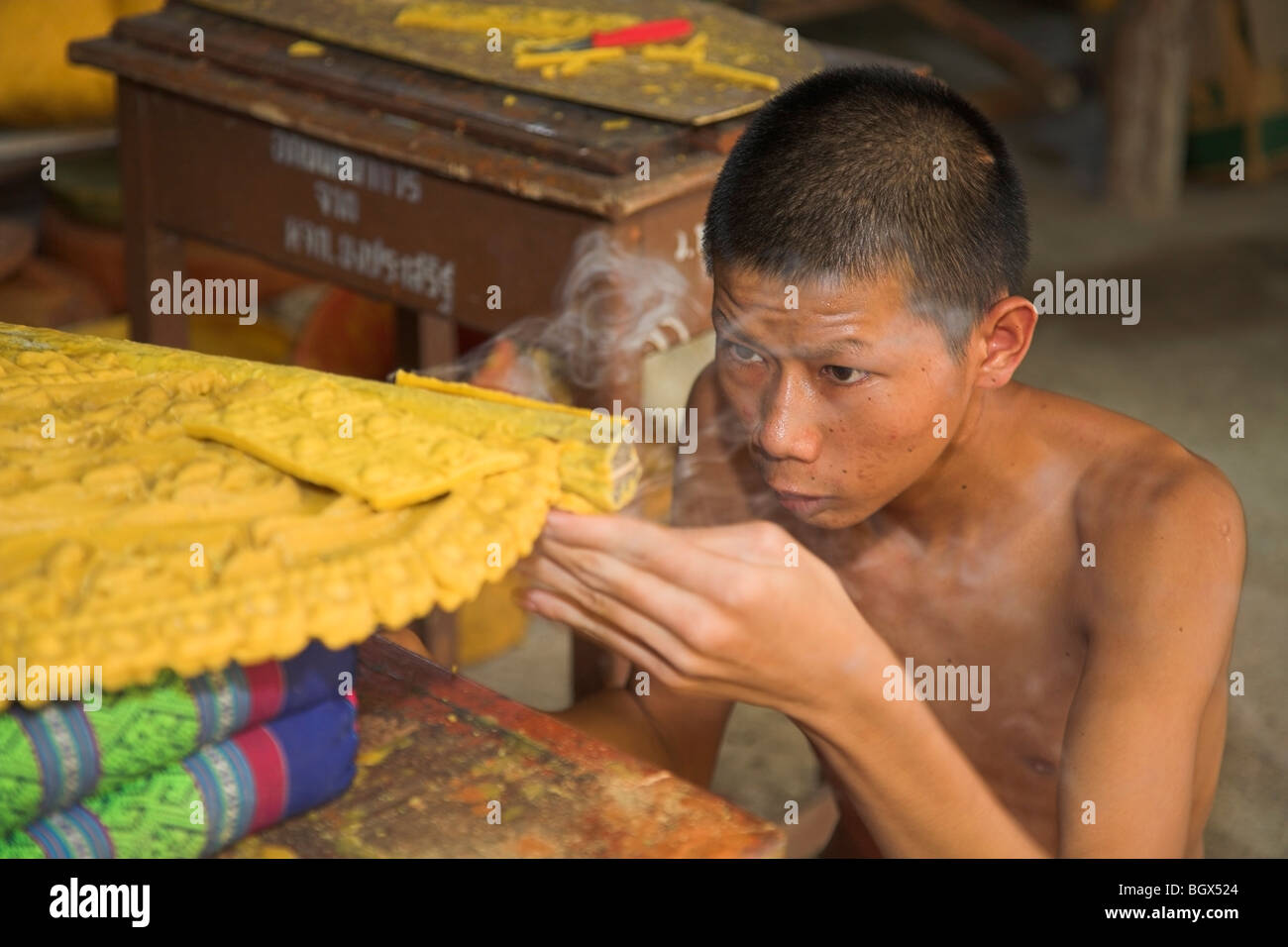 Man soldering material Stock Photo - Alamy