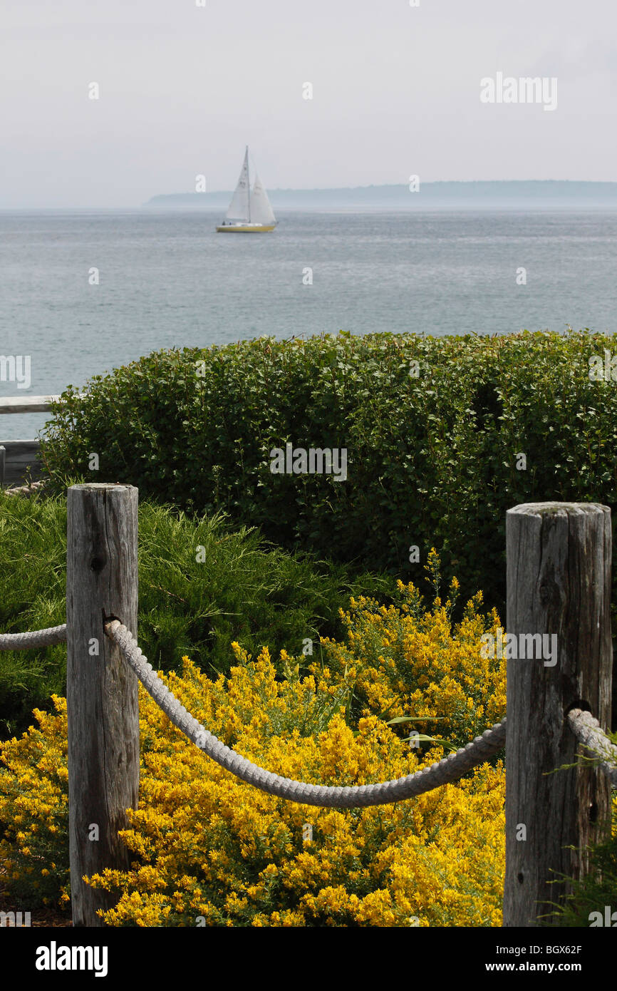 Lake Superior Michigan USA United States Great Lakes rural landscape ...