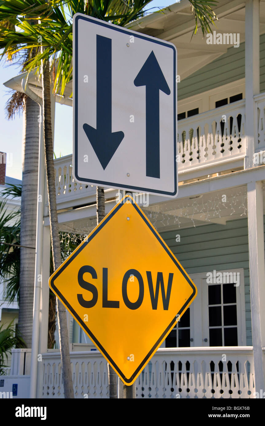 Slow sign hi-res stock photography and images - Alamy
