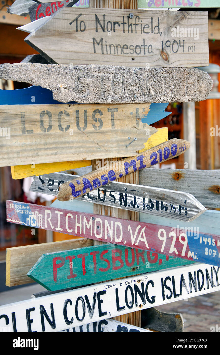 Directions sign key west florida hi-res stock photography and images ...