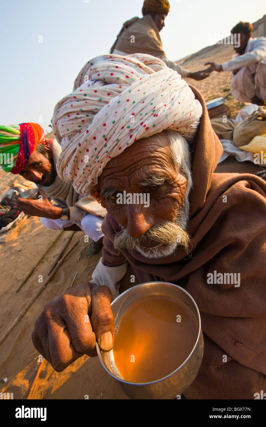 Portrait of indian man drinking chai hi-res stock photography and ...