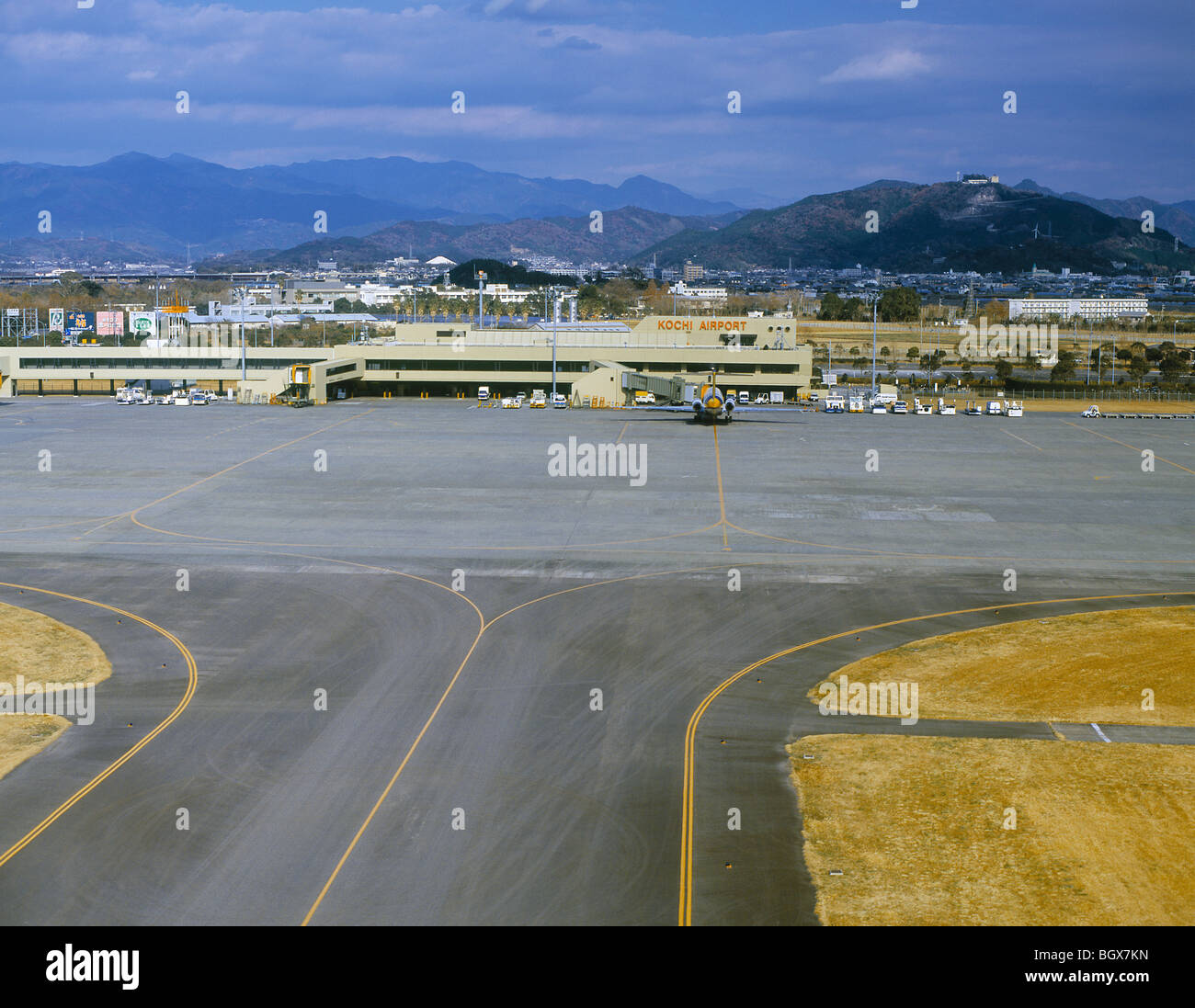 aerial view Kochi airport Japan Stock Photo - Alamy
