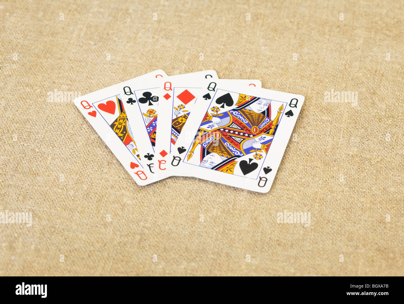 Playing cards queens hi-res stock photography and images - Alamy