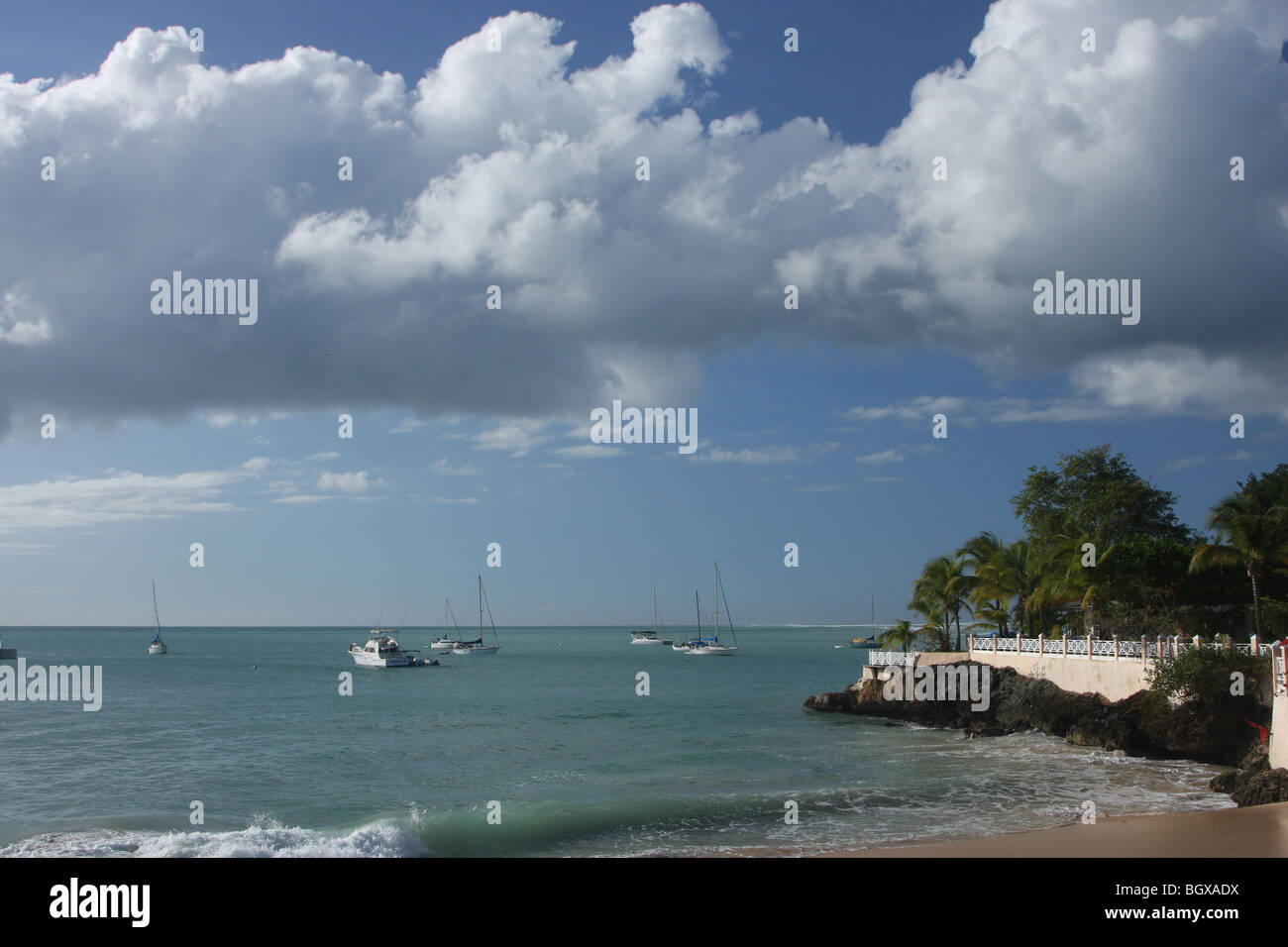 Store Bay in Crown Point - Tobago, West Indies Stock Photo - Alamy