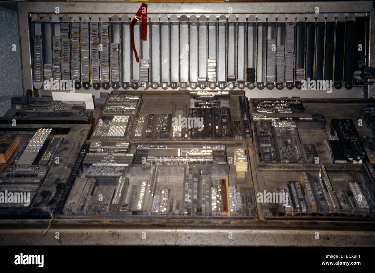 Old Printing Type Stock Photo - Alamy