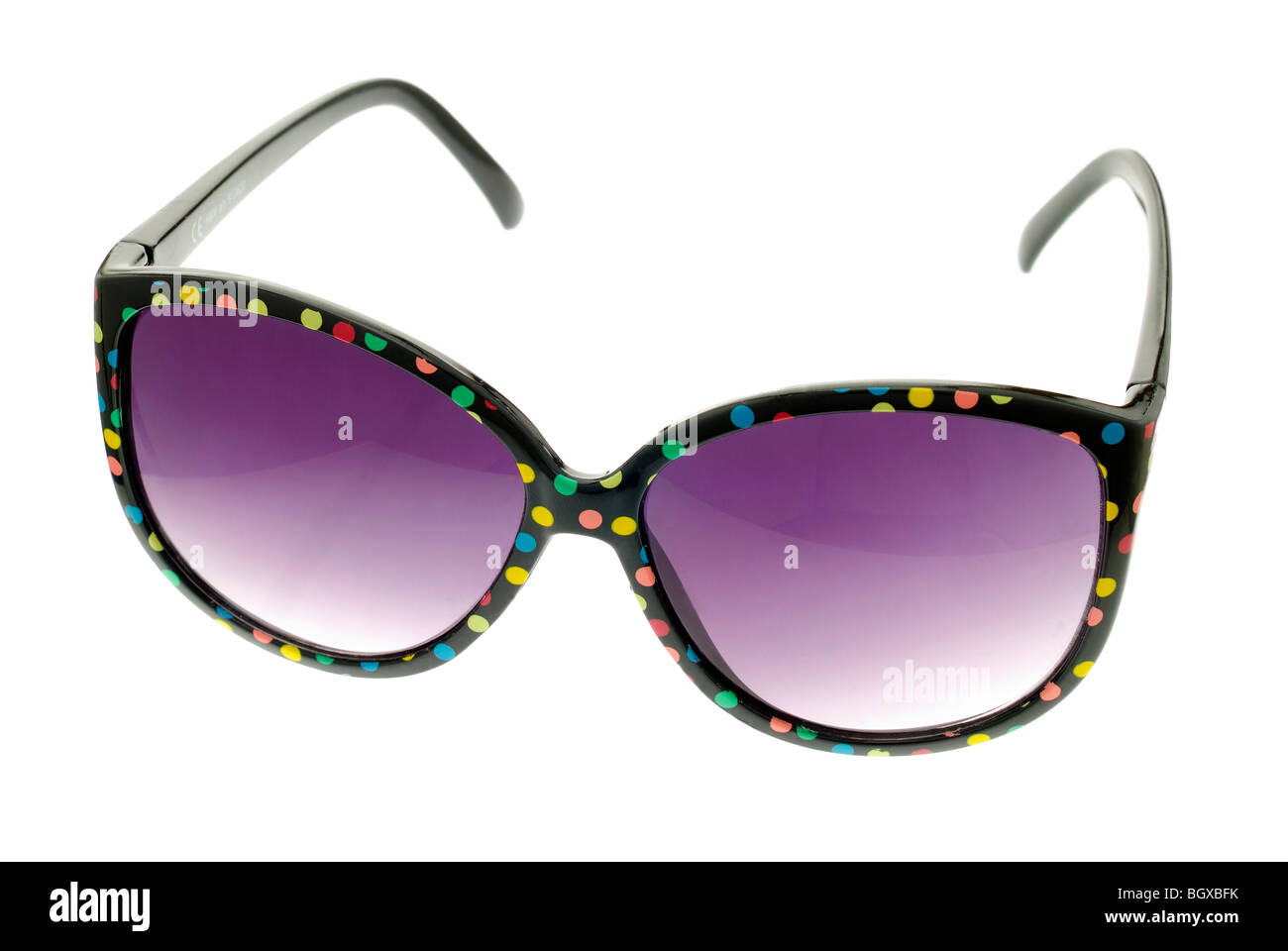 Spotted Fashion Sunglasses Stock Photo - Alamy