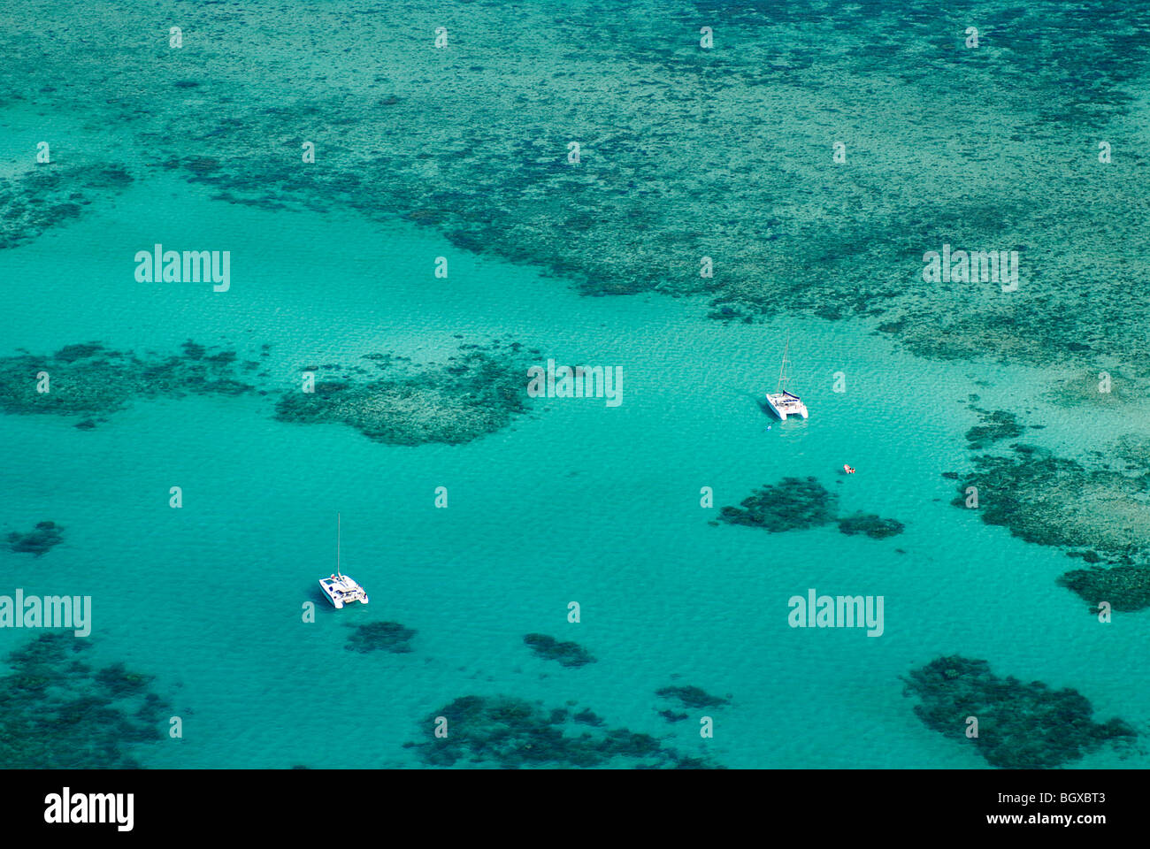 Great Barrier Reef from above Stock Photo - Alamy
