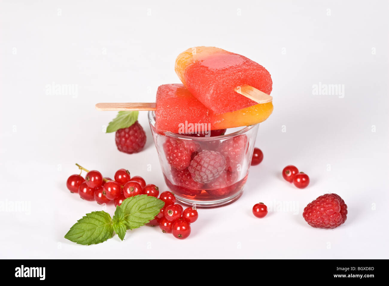 Water ice with fruit Stock Photo - Alamy