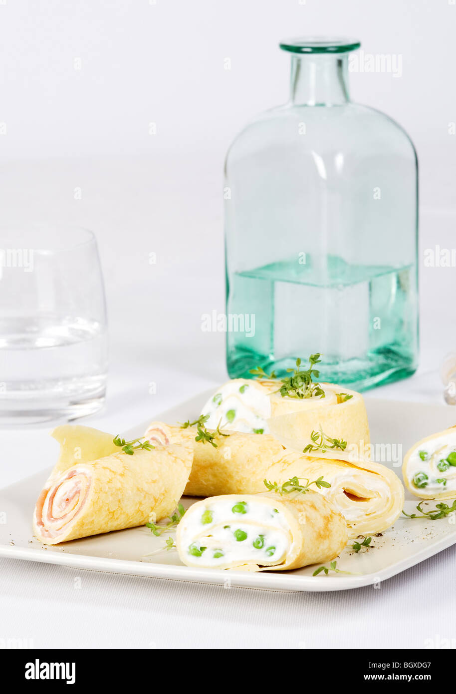 Crepe with water Stock Photo - Alamy