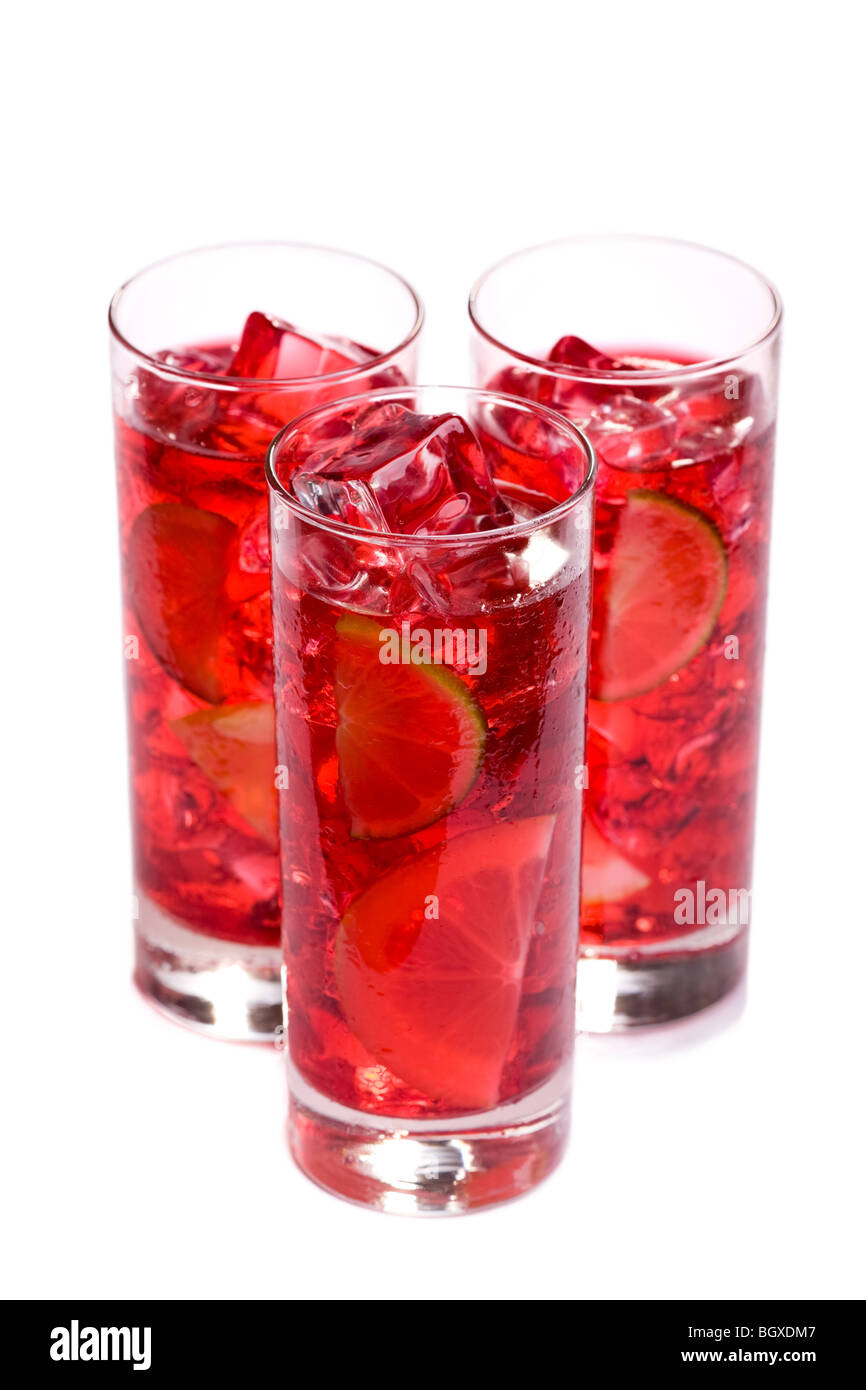 Refreshing Ice Drink Stock Photo - Alamy