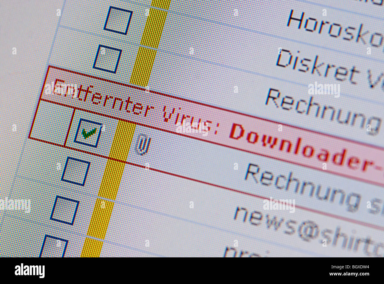 Removed Computer Virus Stock Photo - Alamy