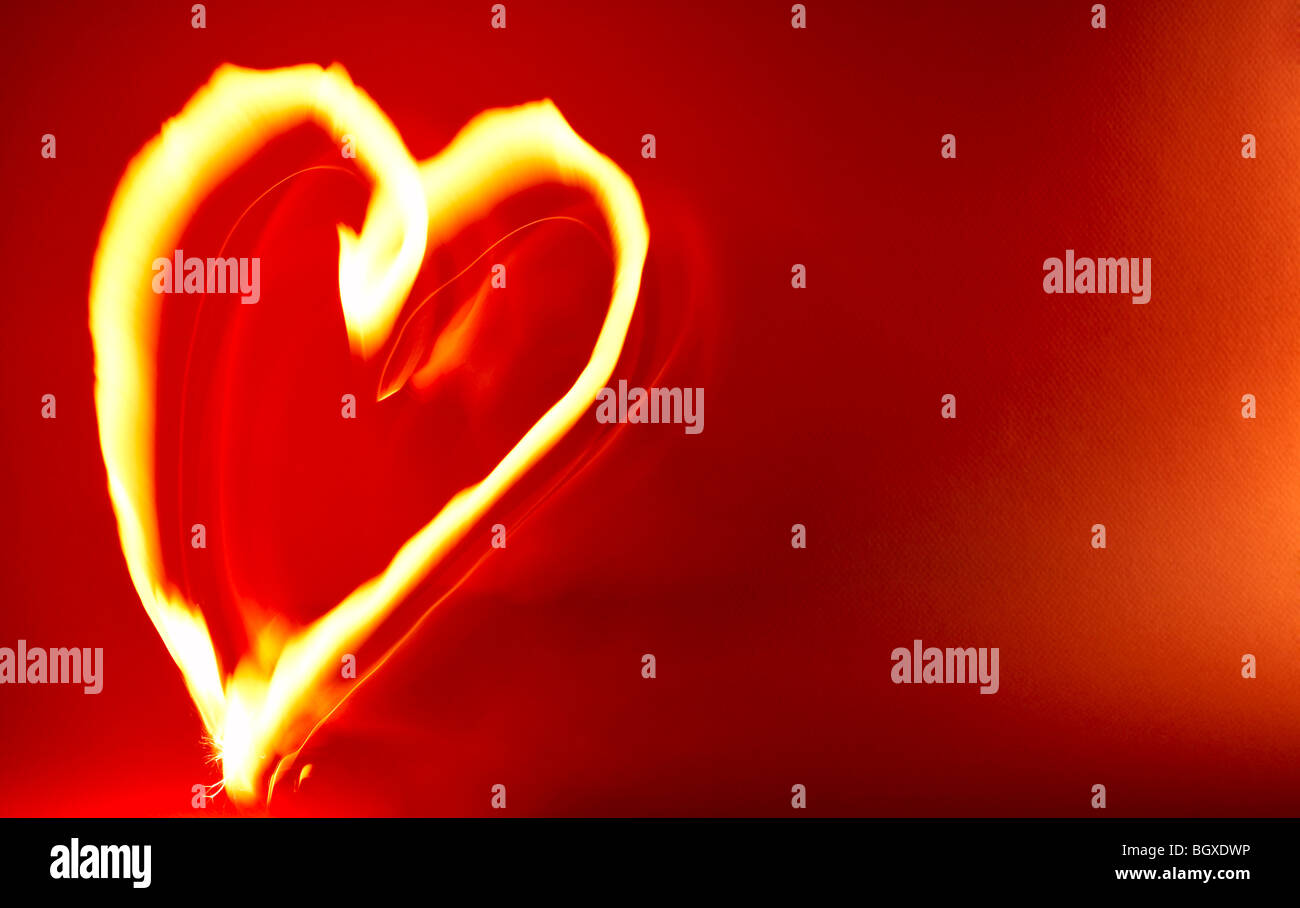 Hot Heart Background Stock Photo - Alamy