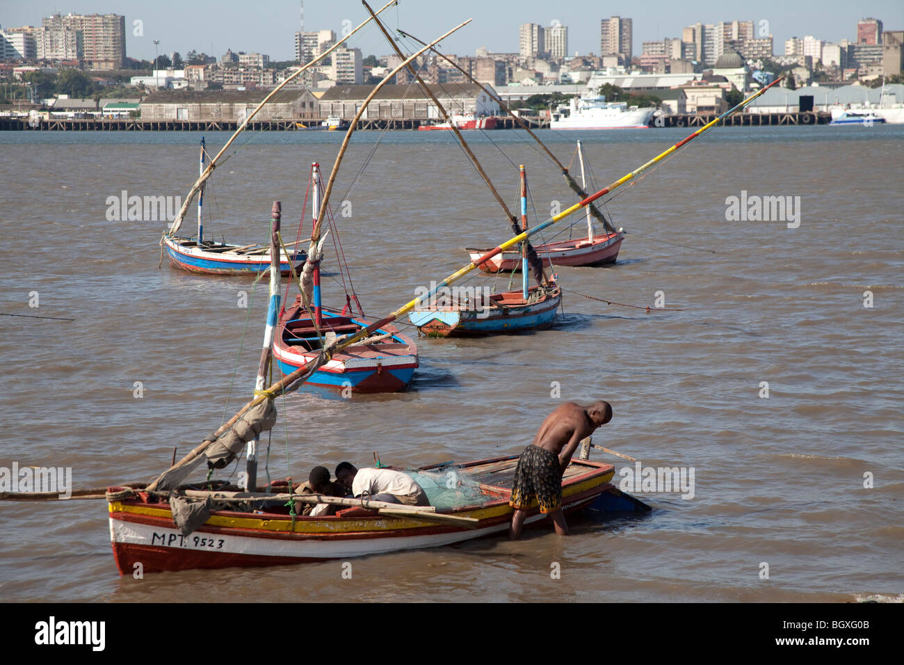 Fishing boats in Catembe, Maputo, Mozambique Stock Photo - Alamy