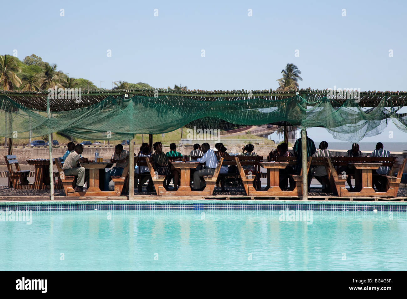 Luxury restaurant in Maputo, Mozambique, East Africa Stock Photo - Alamy