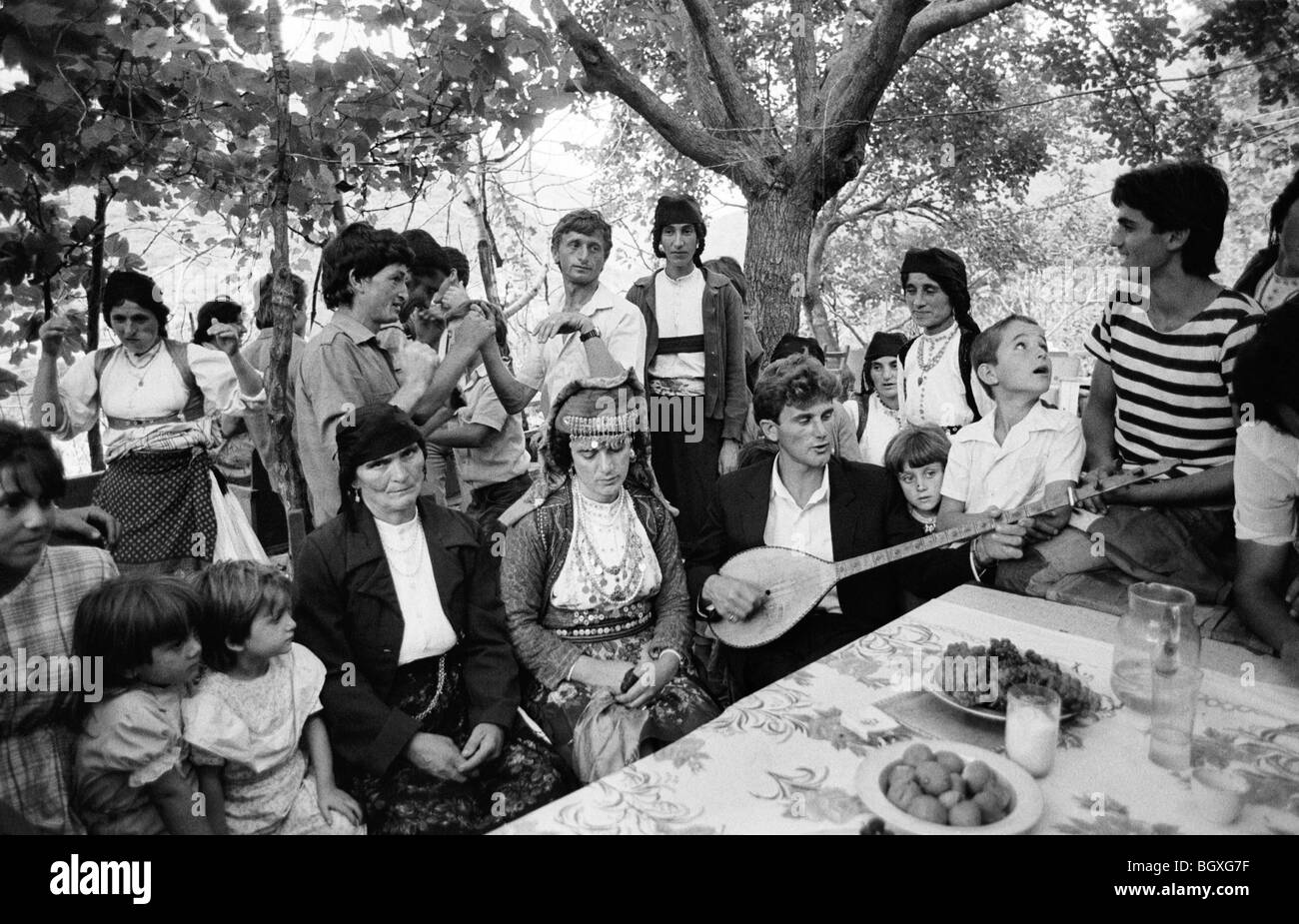 Balkan traditional meal Black and White Stock Photos & Images - Alamy