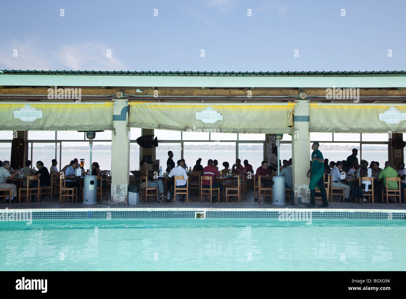 Restaurant in Maputo, Mozambique, East Africa Stock Photo - Alamy