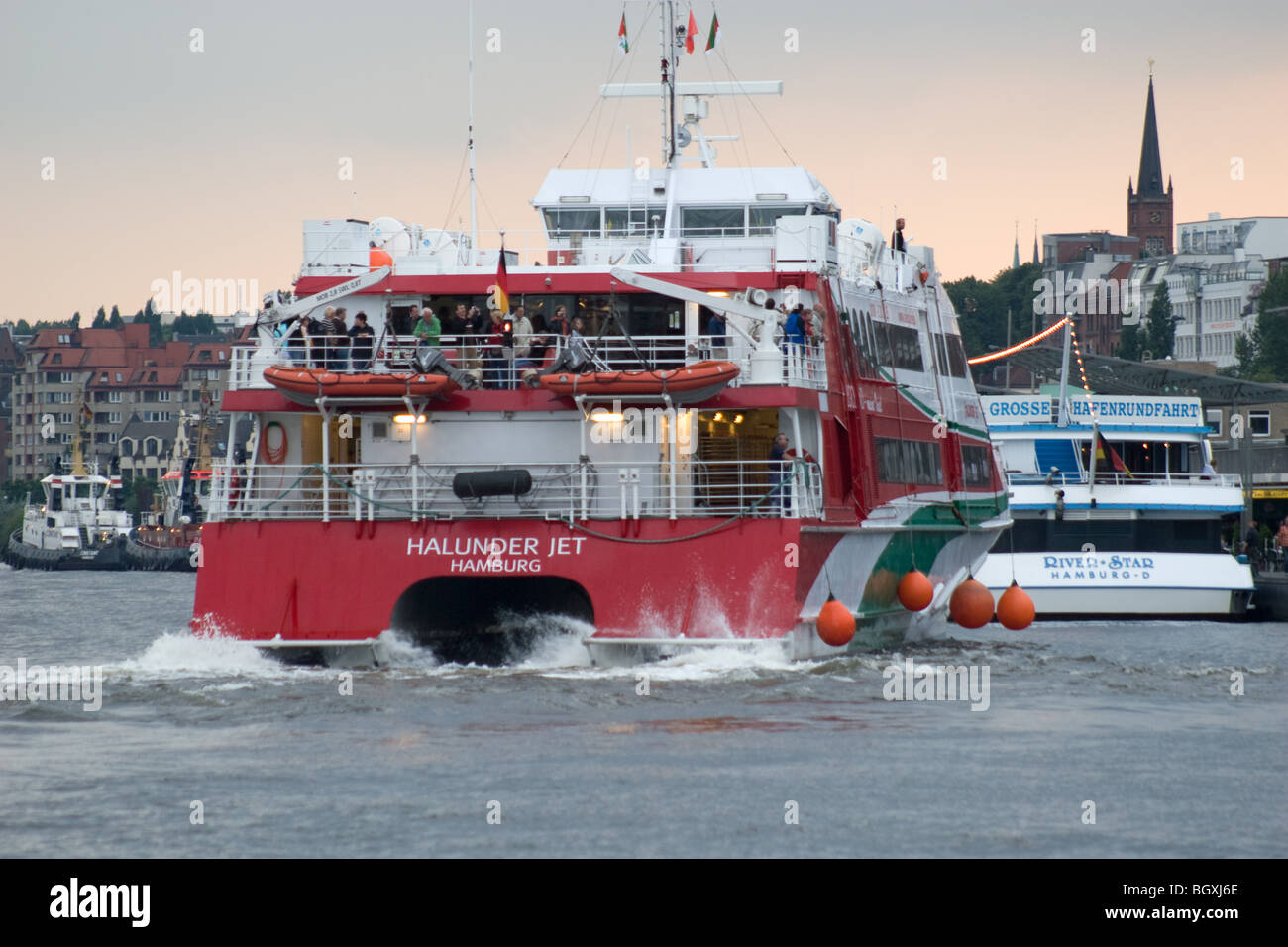 Ferry boat ship ships boats catamaran catamarans hi-res stock ...