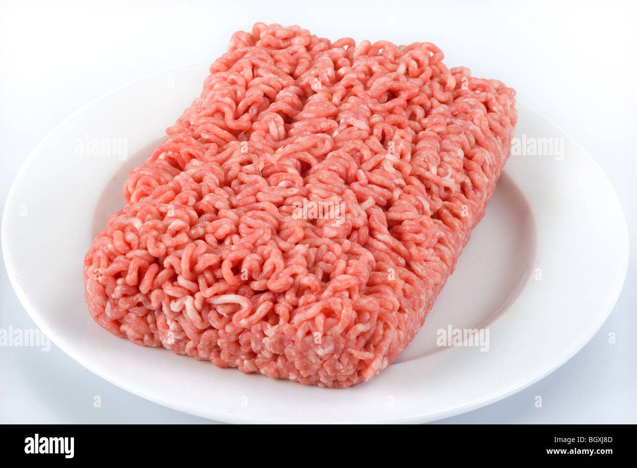 minced meat packing Stock Photo - Alamy