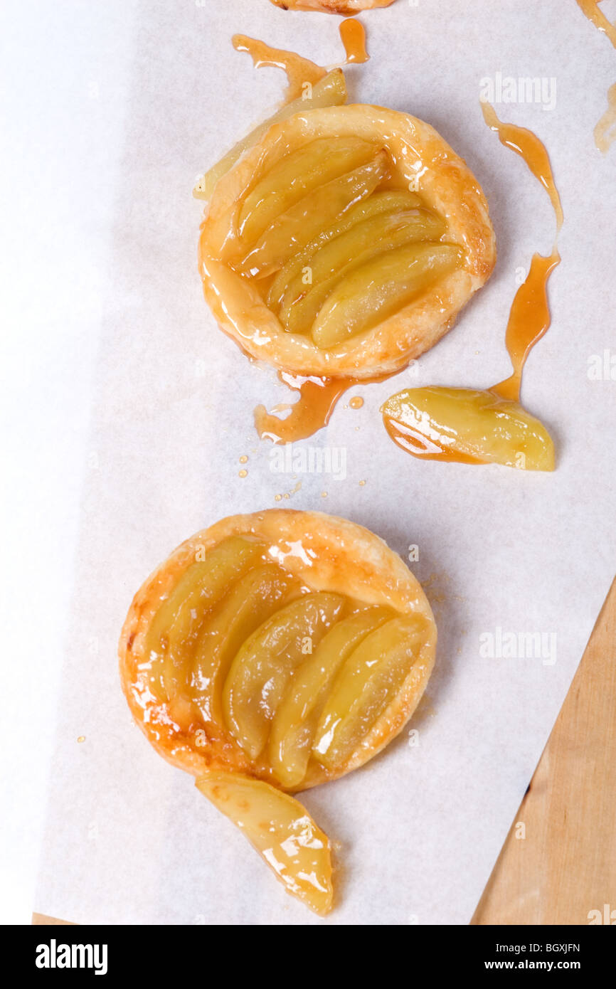Two apple tarts Stock Photo - Alamy
