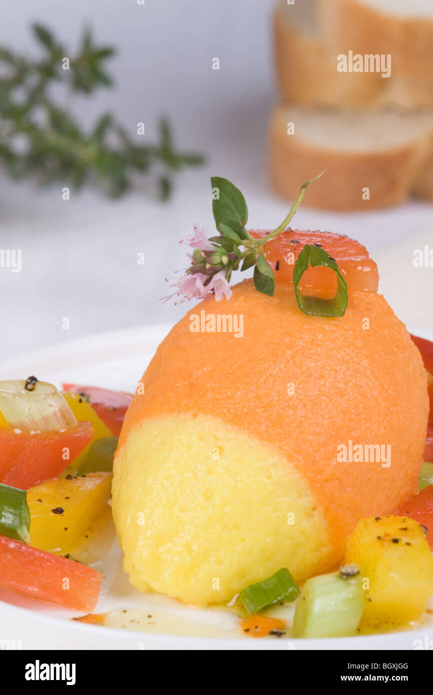 Mousse of egg Stock Photo - Alamy