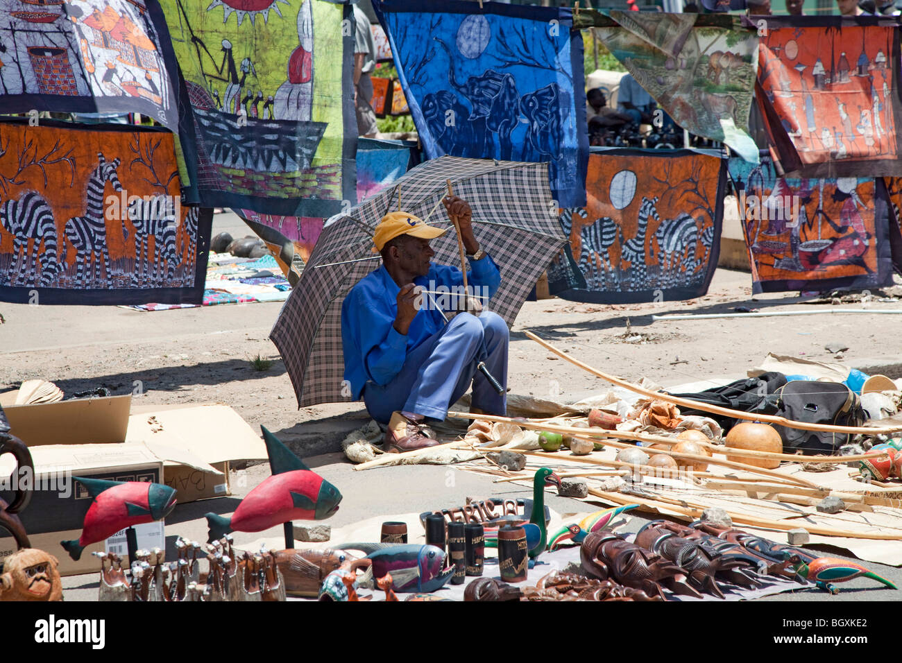 Artisan market in Maputo, Mozambique, East Africa Stock Photo - Alamy